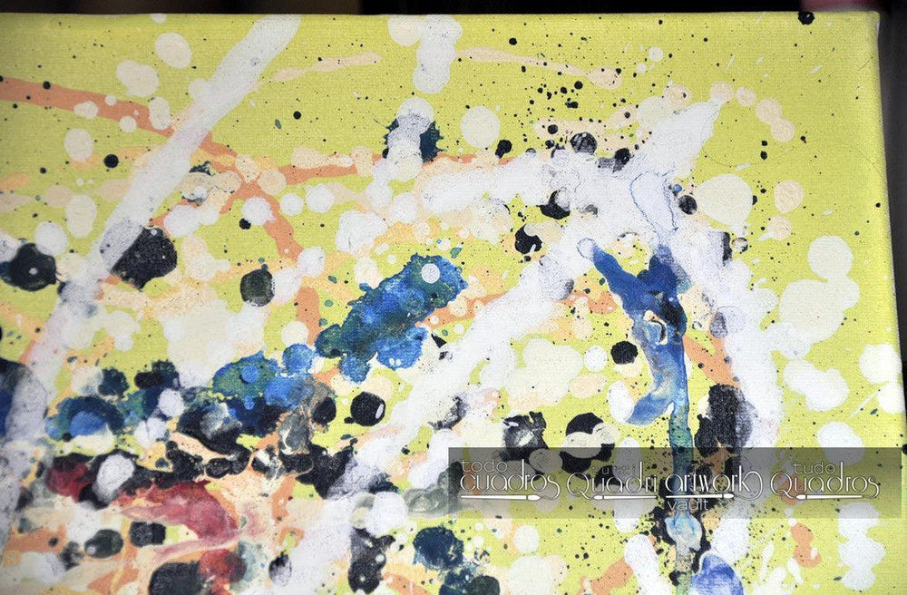 Cuadro "Homenaje a Pollock", lienzo de Ángeles Croxatto T.